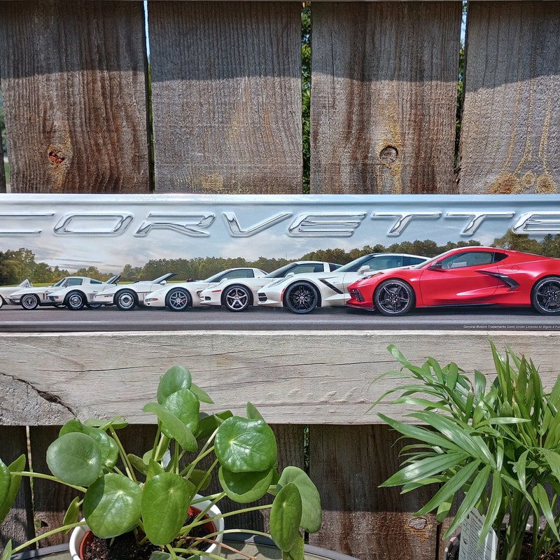Tin Corvette Sign - Etsy
