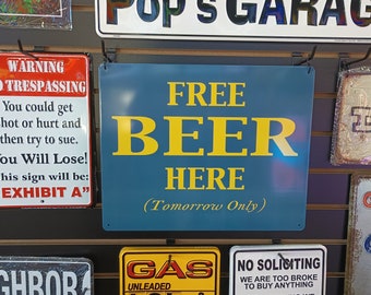 Beer Sign Beer Signs Funny Signs Bar Sign Bar Signs Bar Decor White ...