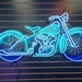 4 Foot Blue Motorcycle Neon Sign Garage Decor for Men Man Cave Wall ...