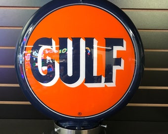 Gulf Gasoline Pump Globe - Etsy