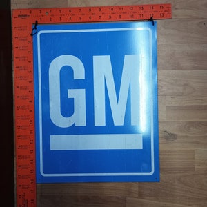 GM Logo Metal Garage Signs for Men General Motors Automobilia ...