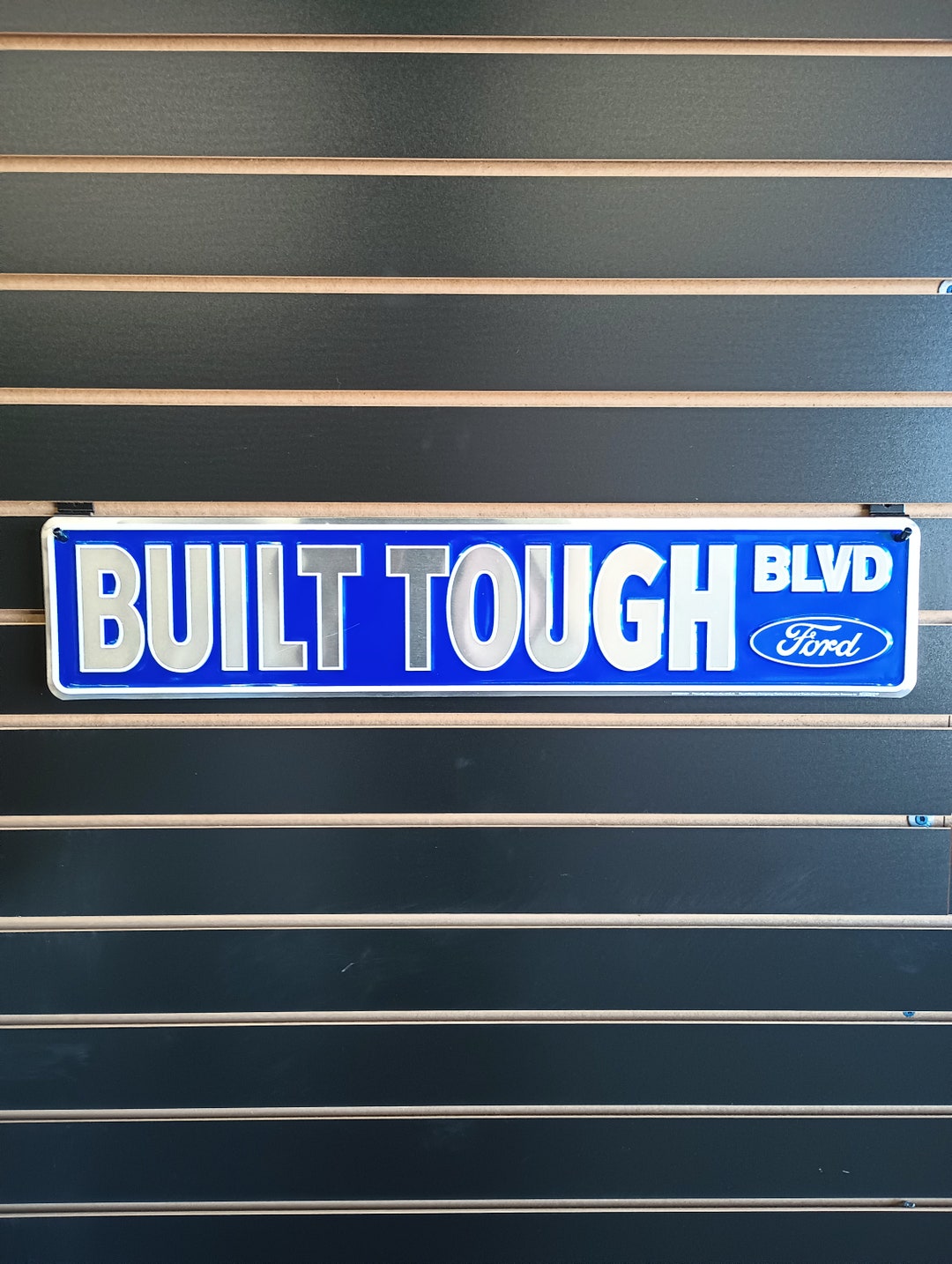 Built Ford Tough Street Sign Built Tough Blvd Ford Metal Garage Signs ...