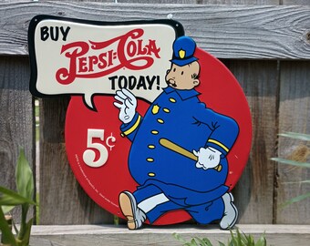 Pepsi Signs Pepsi Cola 1970 Logo Metal Signs for Bar Area Bar Decor ...