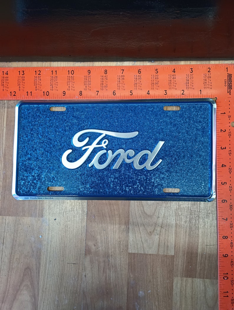 Ford Script Vanity Plate Ford License Plates Automobilia - Etsy