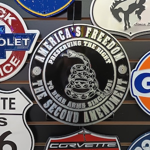 OUTDOOR SAFE 2nd Amendment Sign 2A Signs Second Amendment Gifts for ...