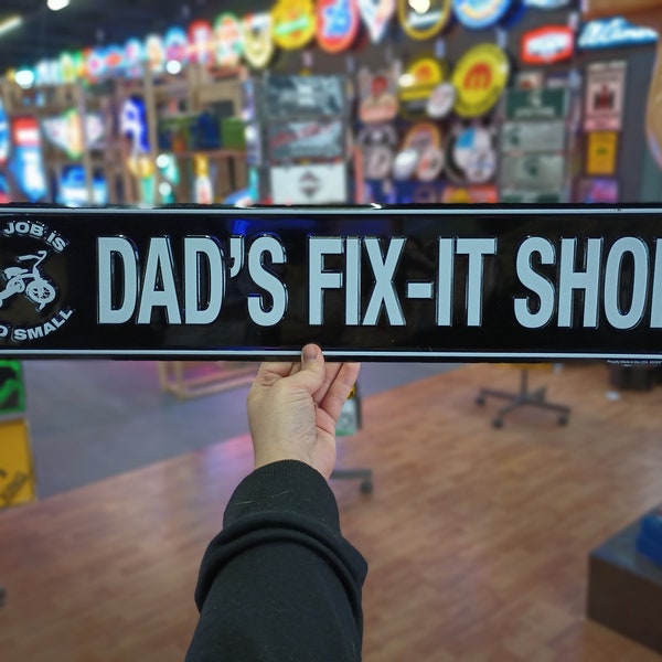 Dad Fix It Shop Sign - Etsy