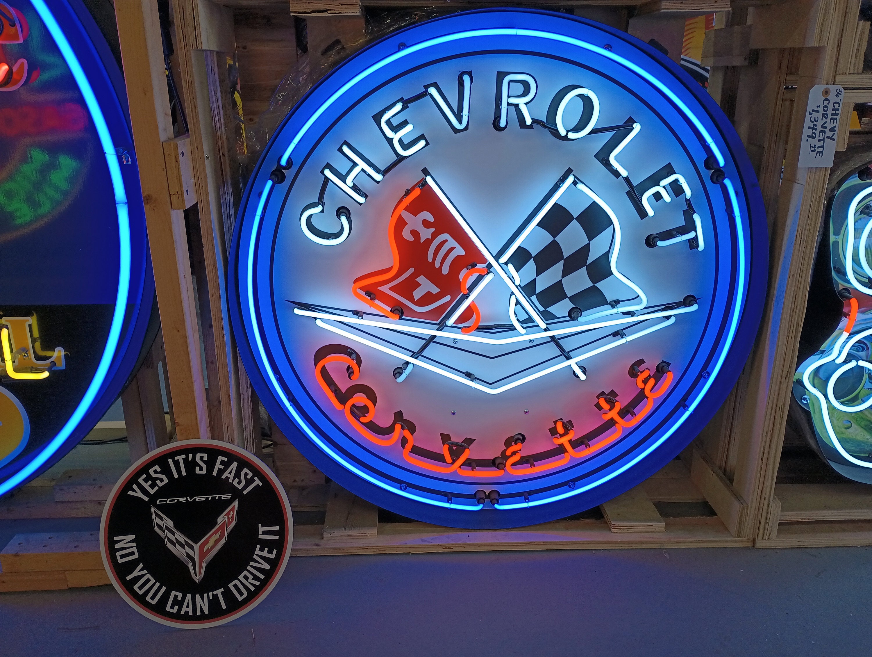 Chevy Corvette Sign Chevrolet Outdoor Garage Signs for Men - Etsy