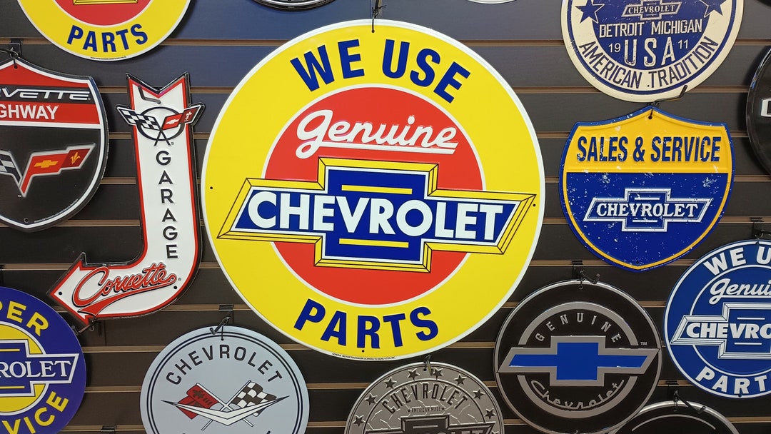 Chevy Signs Chevrolet Parts Sign for Garage Signs for Men Car ...
