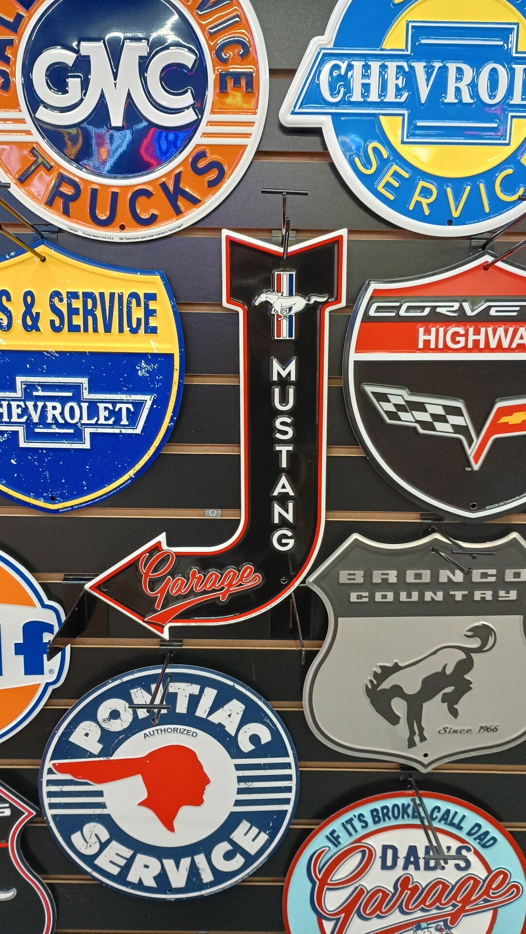 Ford Mustang Bent Arrow Signs Ford Sign Metal Garage Signs for Men Man ...