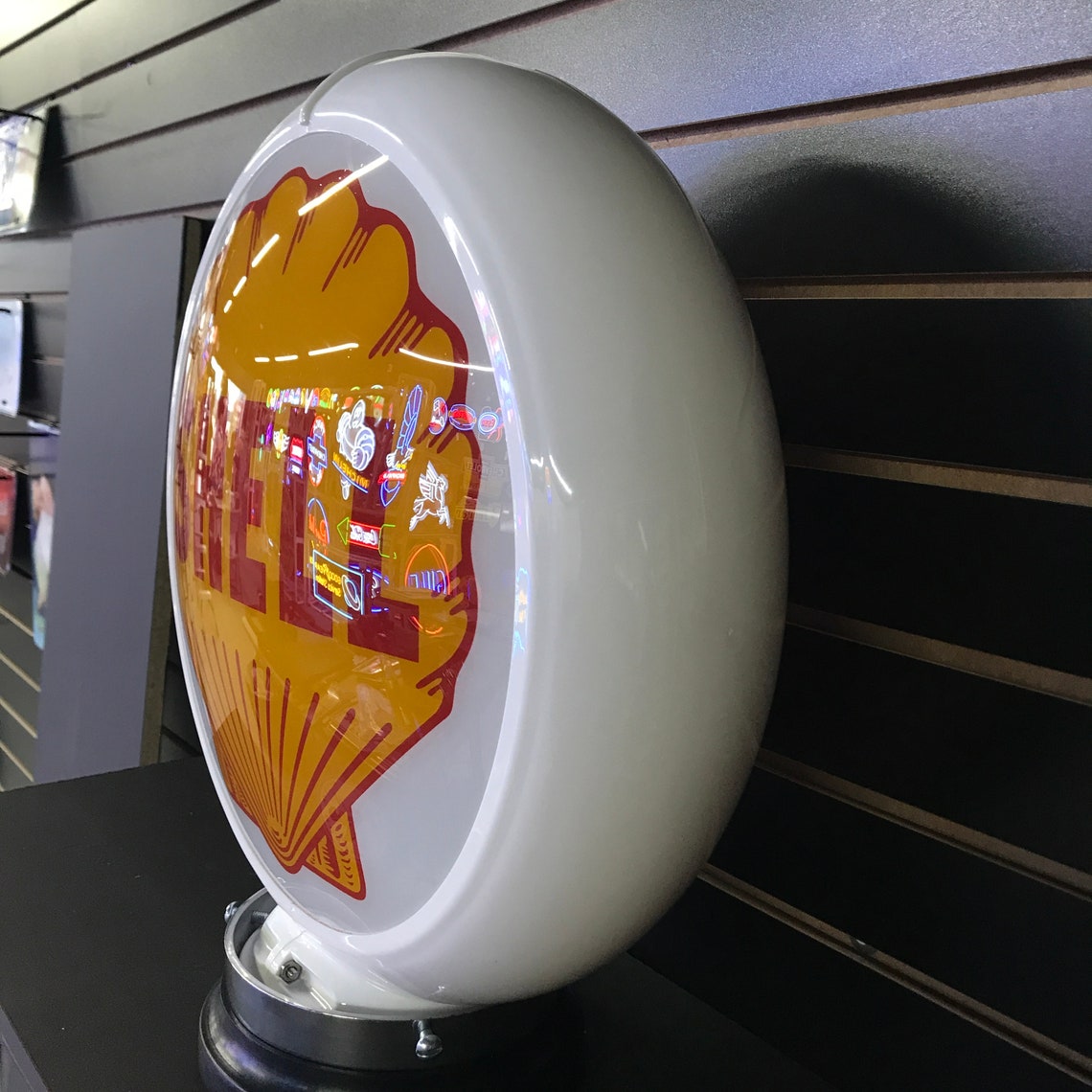 Shell Gas Pump Globe WITH OR WITHOUT Light Base Shell Oil Gas - Etsy