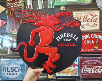 Fireball Whiskey Pub Wall Sign - Etsy