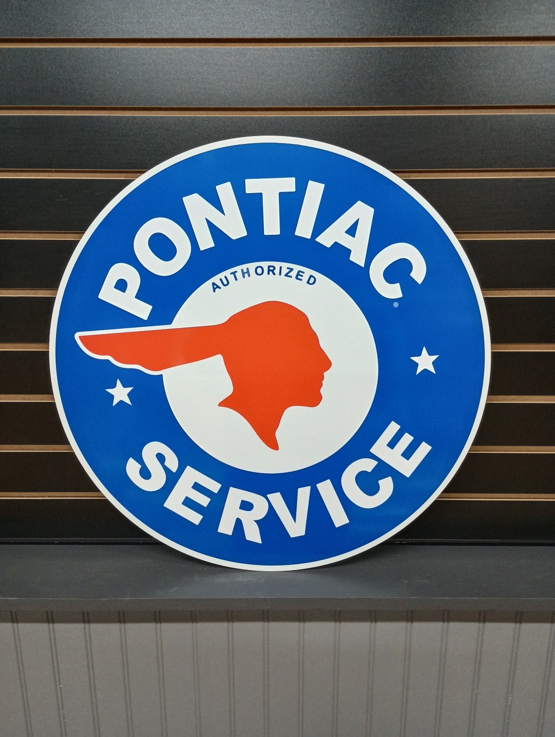 Pontiac Service Sign Outdoor Garage Signs Automobilia GM Retirement ...