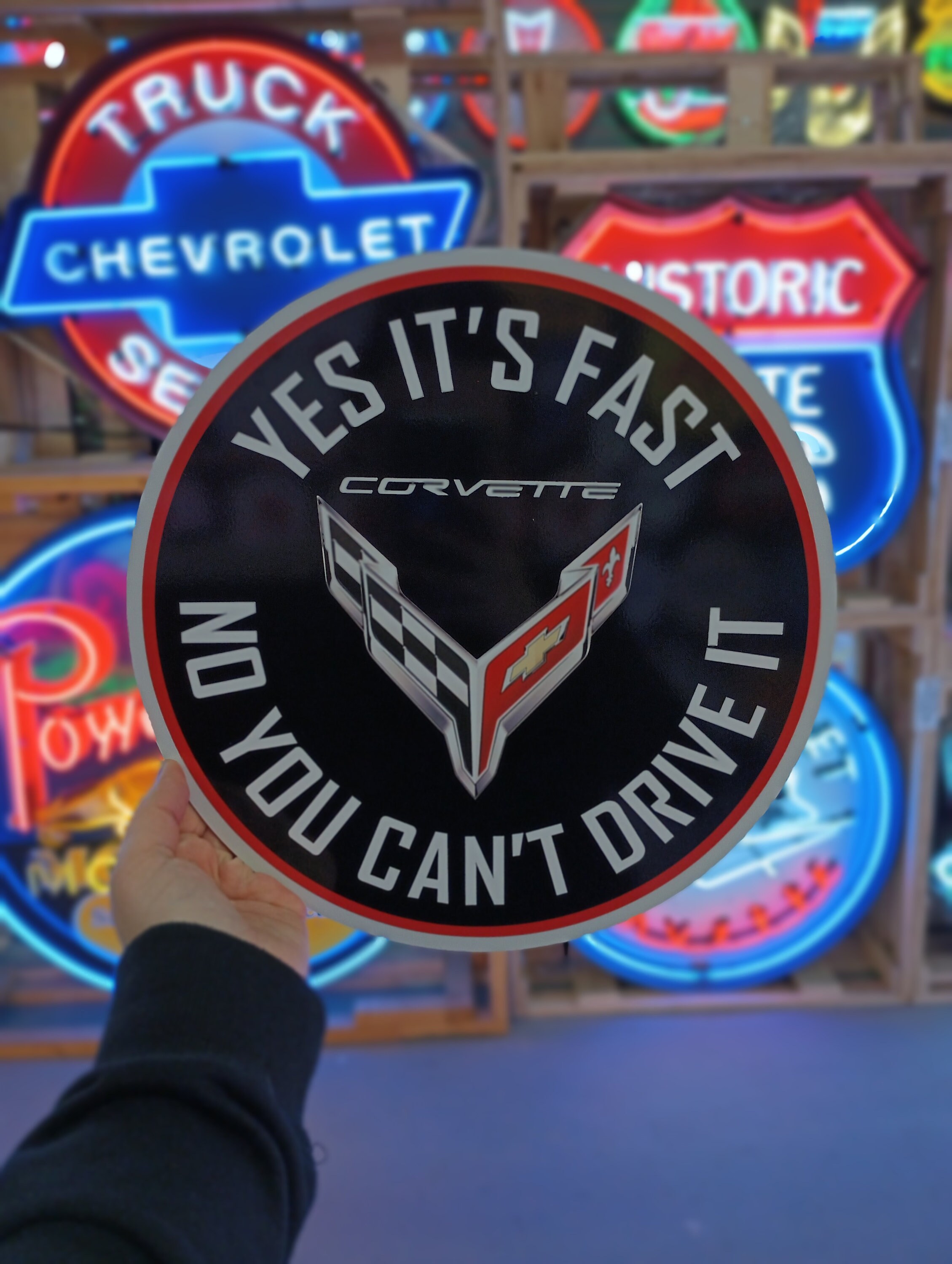 Chevy Corvette Sign Chevrolet Outdoor Garage Signs for Men - Etsy