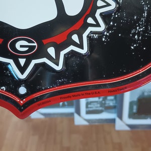 Georgia Bulldog Nation Shield Tin Sign Georgia Bulldogs Signs UGA ...