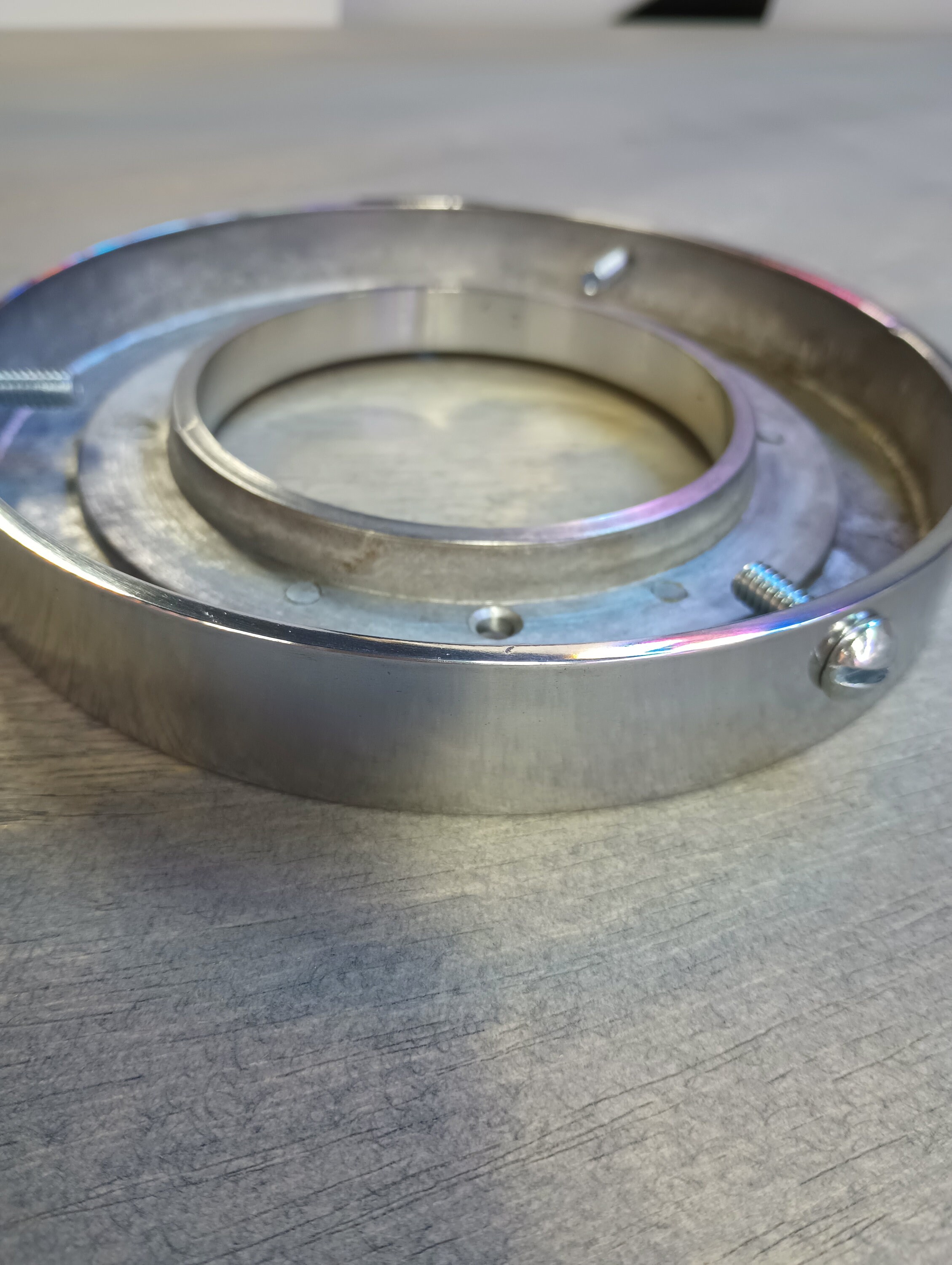 6 Polished Aluminum Gas Pump Globe Mounting Ring - Etsy