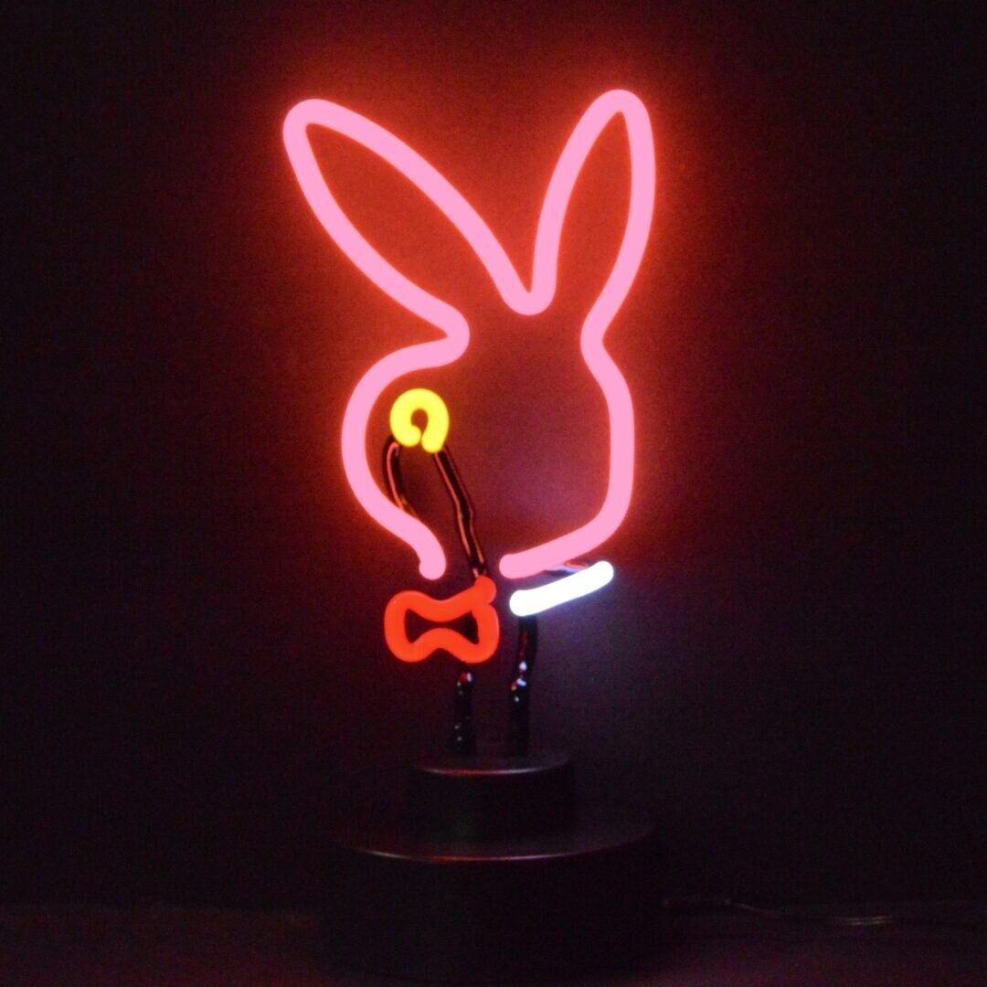 Bunny Head Neon Sign AUTHENTIC GLASS NEON Signs Garage Decor for Men ...