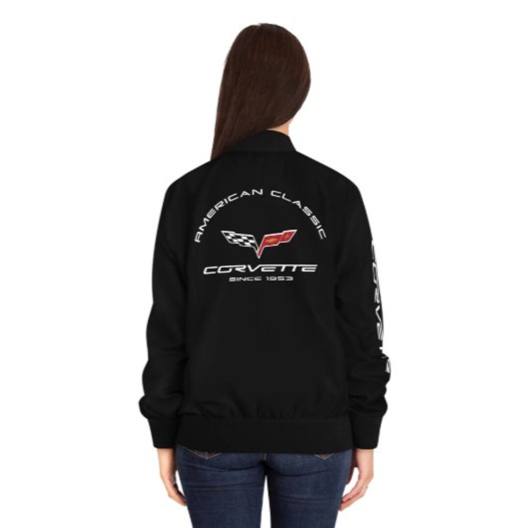 Chevy Corvette C6 Women's Bomber Jacket Chevrolet Apparel Anniversary ...