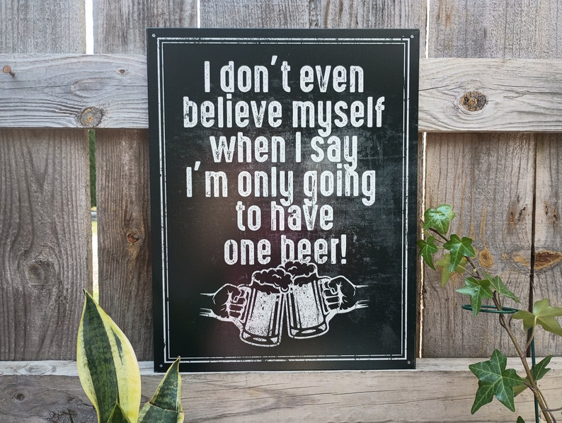 Bar Wall Decor Funny Beer Signs Garage Decor for Men Man Cave - Etsy