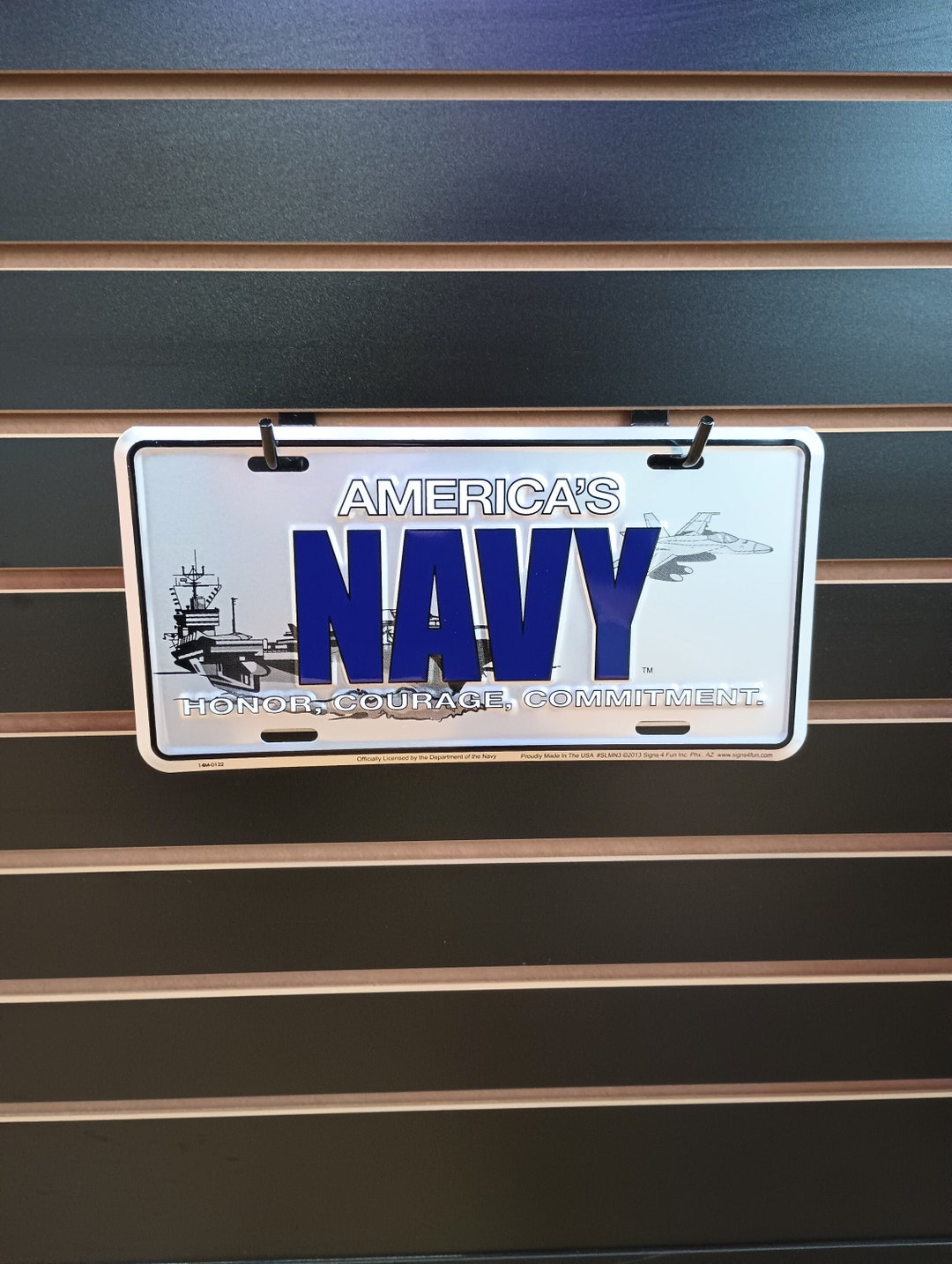 US Navy Vanity Plate United States Navy License Plate Military Veterans ...