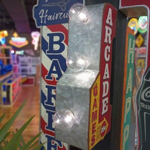 Arcade LED Sign Marquee Style Signs Gameroom Wall Decor Game Room ...