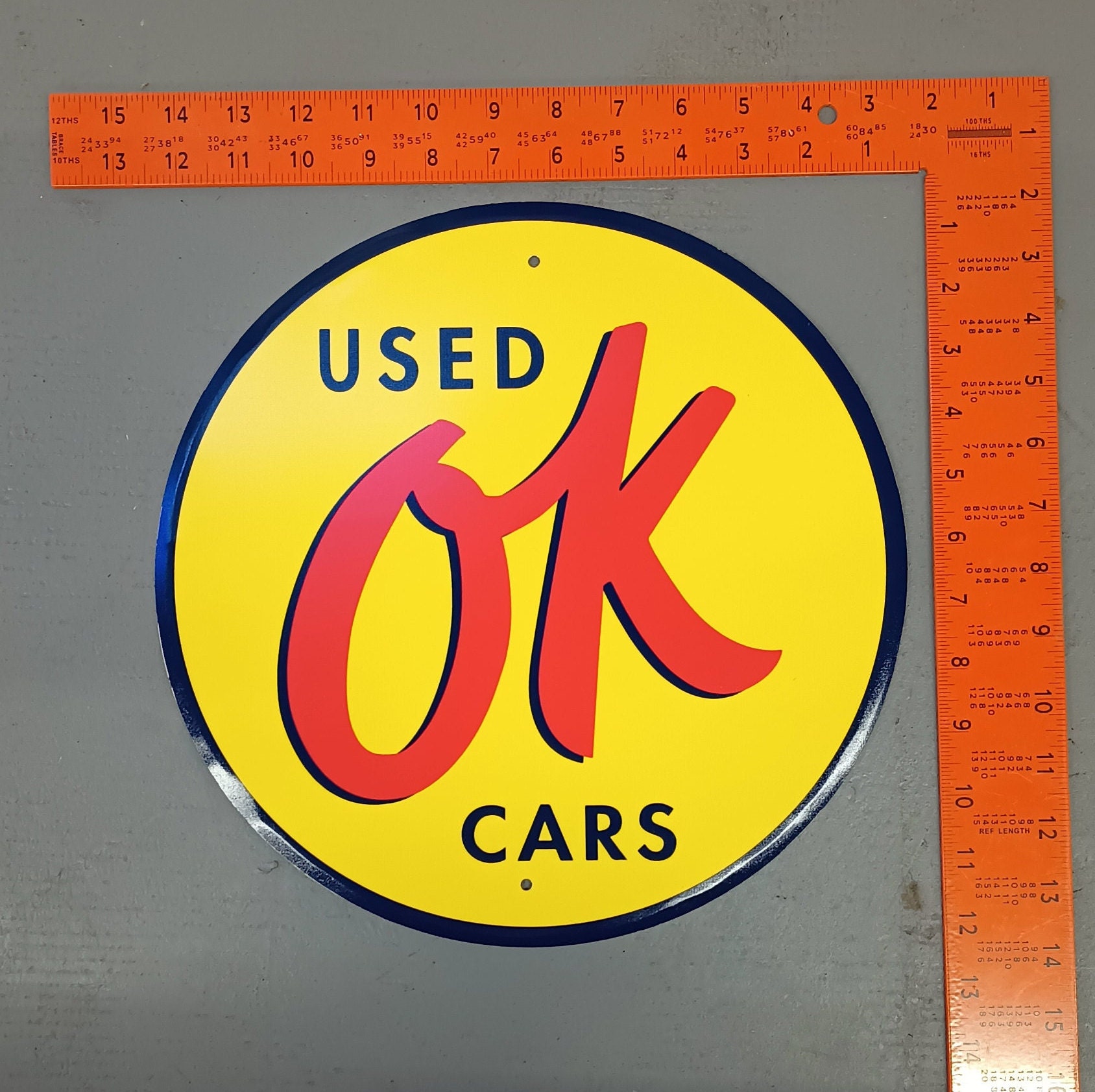 OK Used Cars Signs Chevy Dealership Signs for Garage Decor for - Etsy