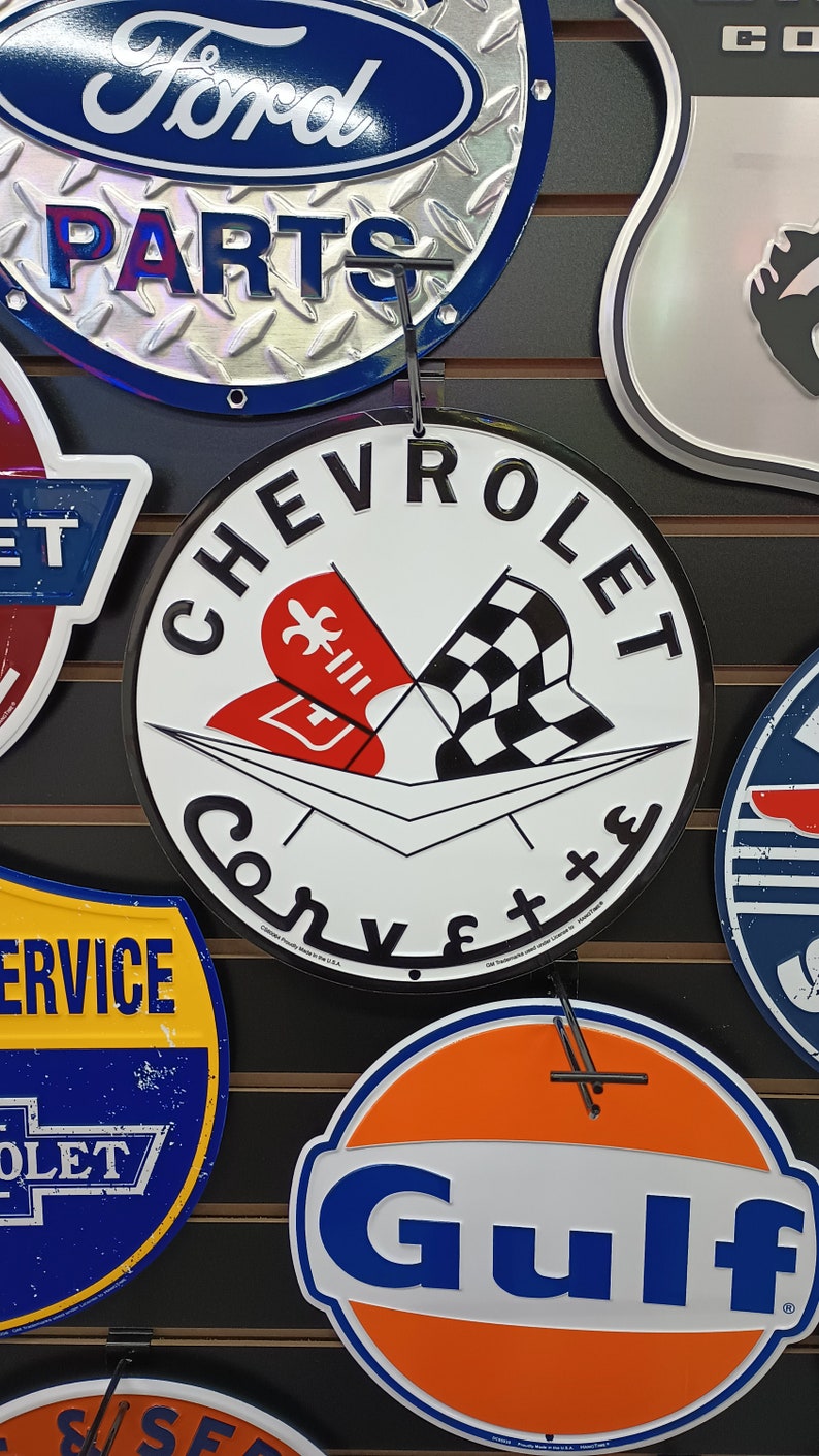 Chevy Corvette Signs Chevrolet Sign for Garage Gifts for - Etsy