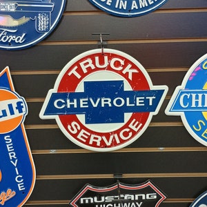 Chevrolet Truck Service Sign Chevy Signs for Garage Decor for Men Gifts ...