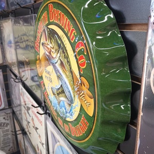 18 Big Mouth Brewing Co Bottle Cap Sign Brewery Decor Home Bar Wall ...