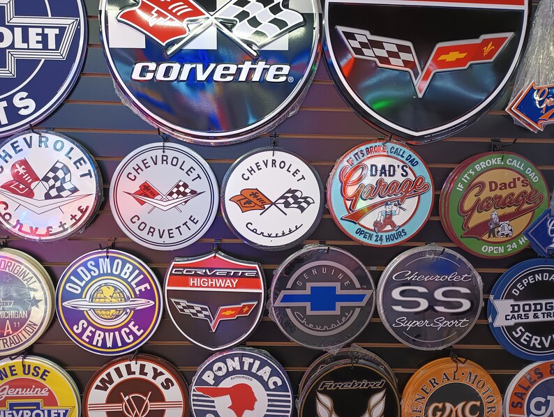 Chevrolet Corvette C1 Logo Metal Sign Chevy Corvette Signs - Etsy