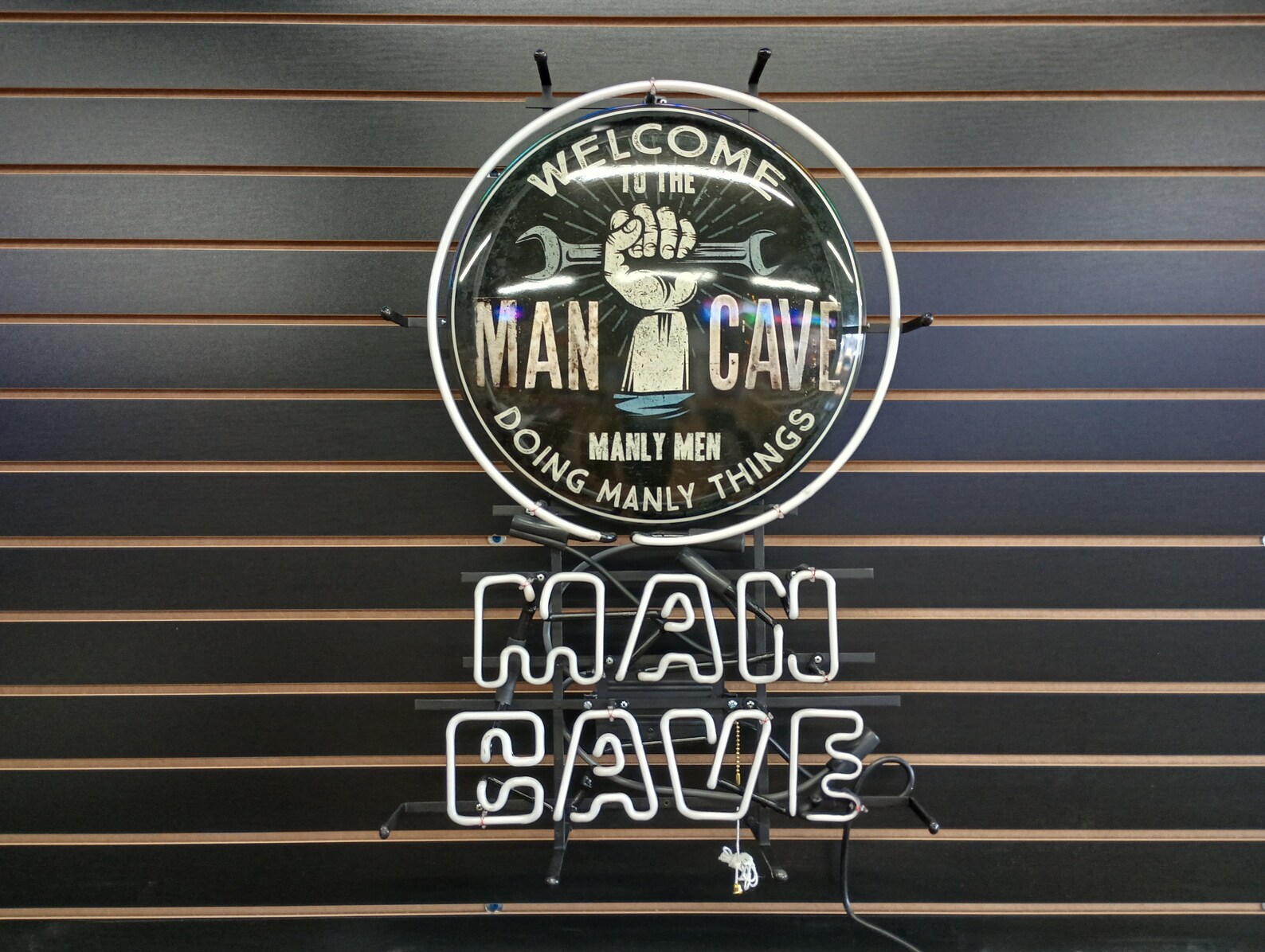 Man Cave Neon Sign AUTHENTIC GLASS NEON Light up Man Cave Wall - Etsy