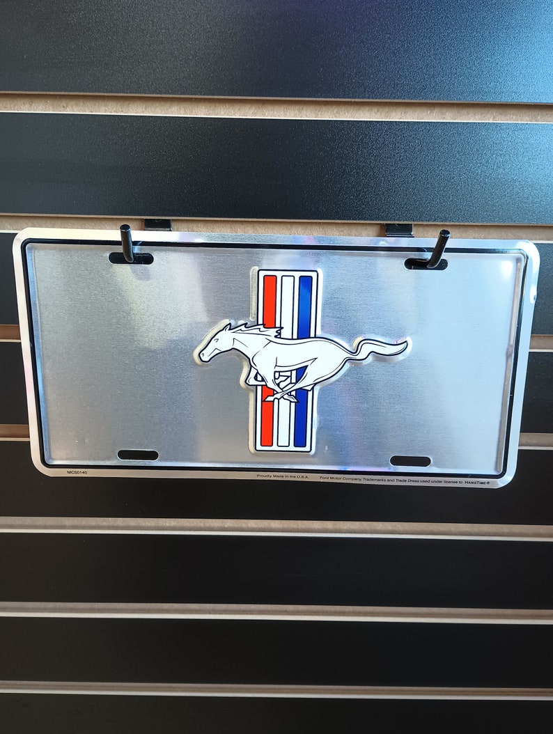 Silver Ford Mustang Vanity Plate Mustang License Plates Ford - Etsy