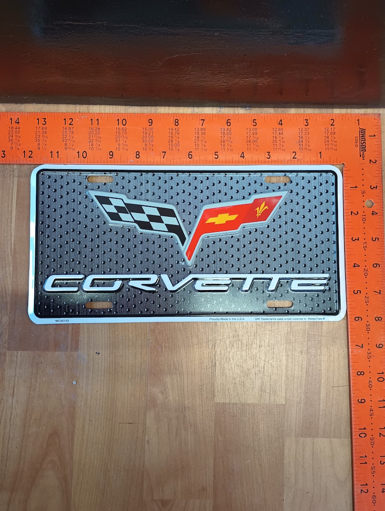 Chevy Corvette Vanity Plate Chevrolet Corvette License Plates - Etsy