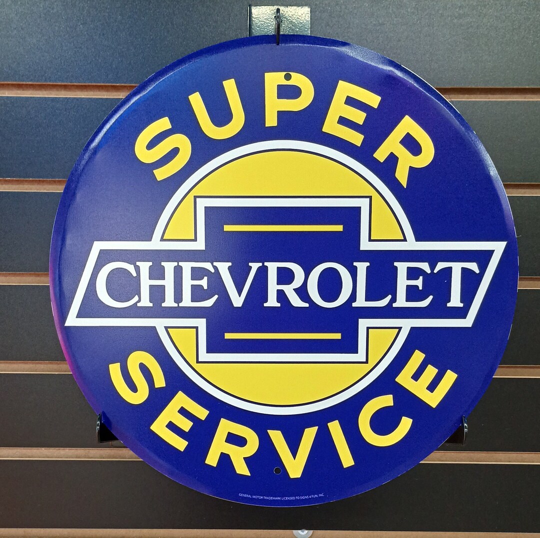Chevy Super Service Signs Chevrolet Sign for Garage Signs for Men ...
