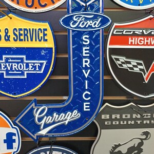 Ford Service Garage Bent Arrow Sign Ford Signs Gifts for Dad Gifts for ...