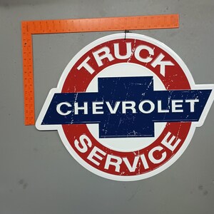 Chevy Truck Signs Chevrolet Truck Service Metal Signs Garage Signs for ...