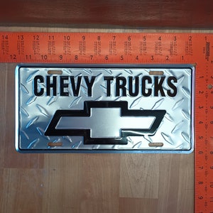 Chevy Trucks Vanity Plate Chevrolet Truck License Plates Automobilia ...