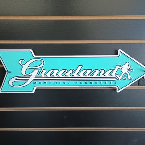 Graceland Metal Sign Elvis Presley Memorabilia Elvis Wall Decor ...