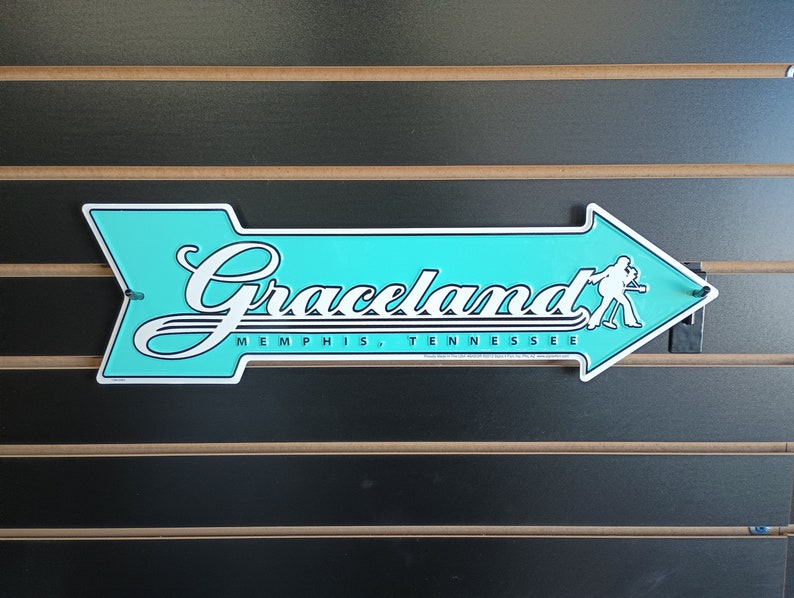 Graceland Metal Sign Elvis Presley Memorabilia Elvis Wall - Etsy