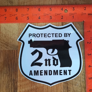 2nd Amendment Decal 2A Vinyl Stickers Second Amendment Toolbox Stickers ...