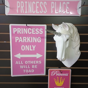 Princess Signs Pink Pastel Girls Bedroom Decor Pretty Signs for Girls ...
