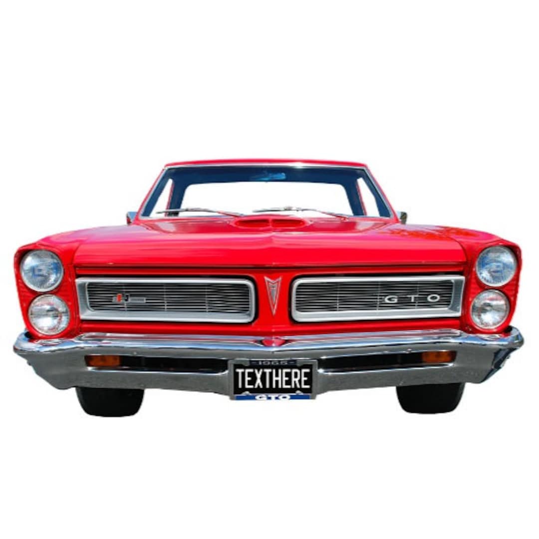 PERSONALIZED 1965 Pontiac GTO Front Bumper Metal Sign AMERICAN Made 20 ...