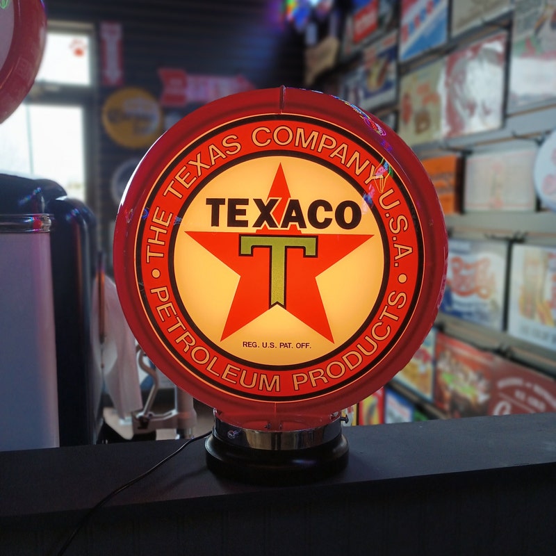 Texaco Gas Pump Globe - Etsy