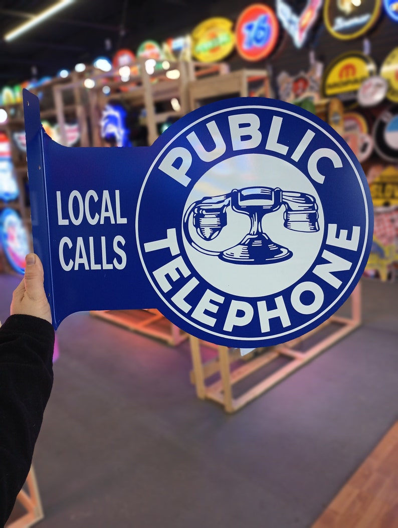 Flange Signs Public Telephone Signs Unique Housewarming Gifts - Etsy