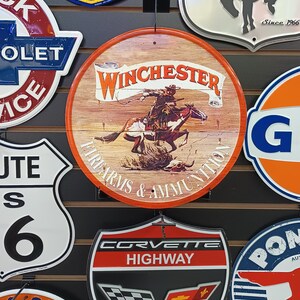 Winchester Express Firearms Sign Ammunition Signs 2A Signs for Garage ...