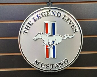 Licensed Ford Mustang Sign Ford Mustang Signs Ford Signs Ford Gifts ...
