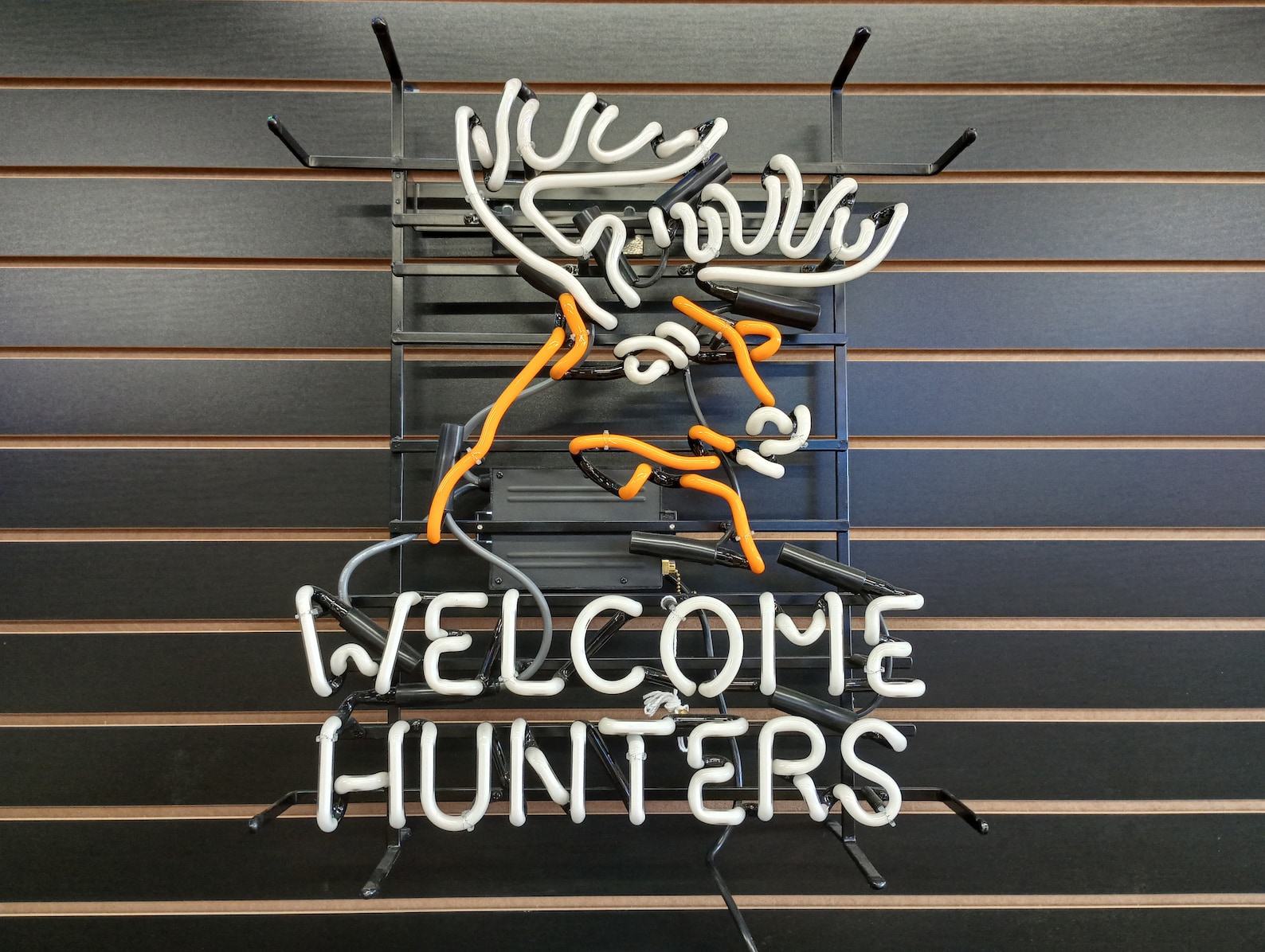 Welcome Hunters Neon Sign AUTHENTIC GLASS NEON Bar Decor - Etsy
