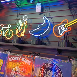 Saturn Neon Sign AUTHENTIC GLASS NEON Signs Outer Space Wall Decor Kids ...