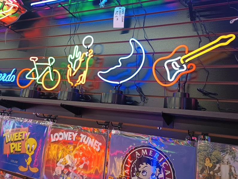 Flamingo Neon Sign AUTHENTIC GLASS NEON Signs Tropical Theme - Etsy