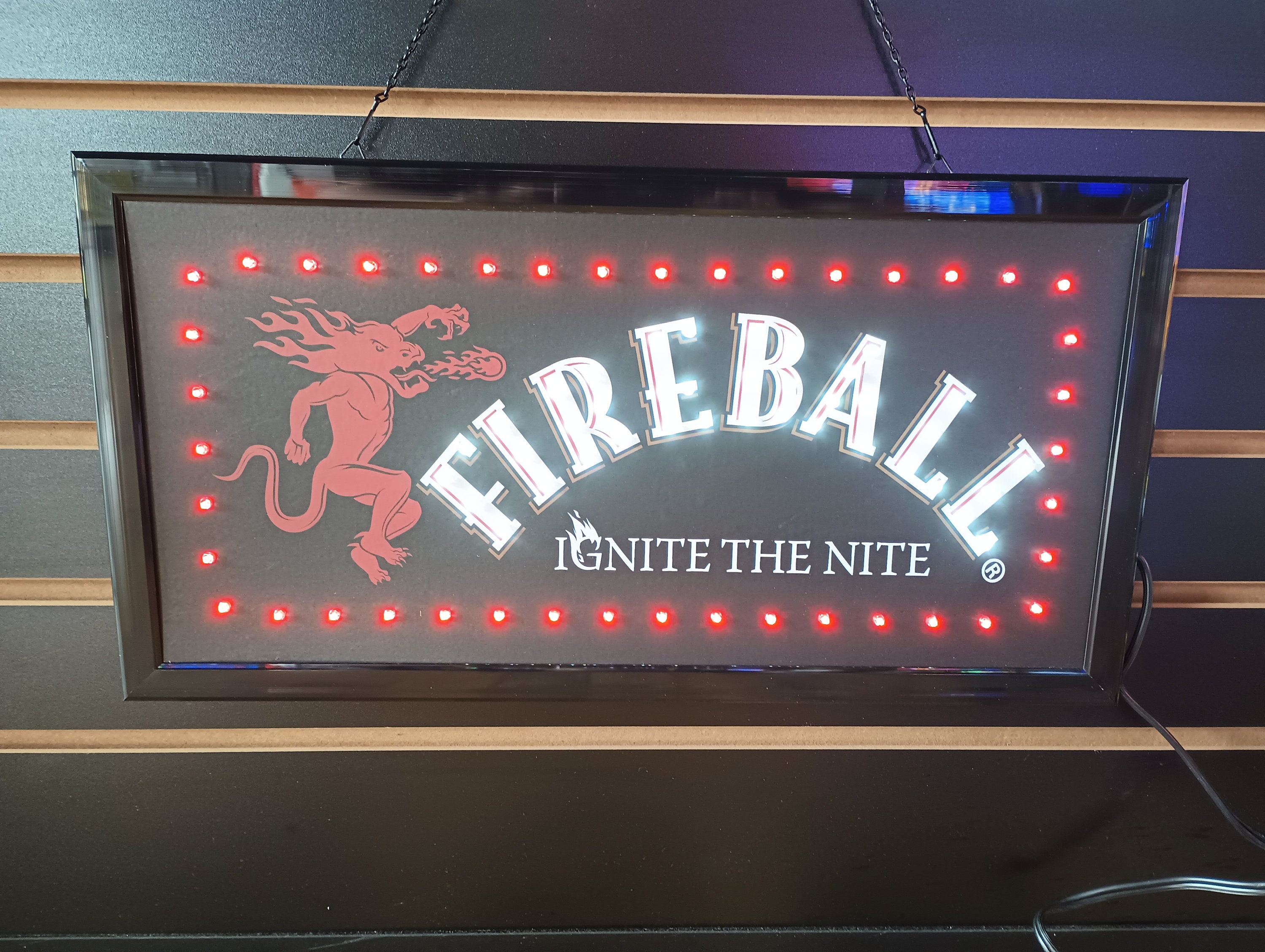 Fireball Whisky LED Sign Fireball Dragonman Ignite the Nite - Etsy