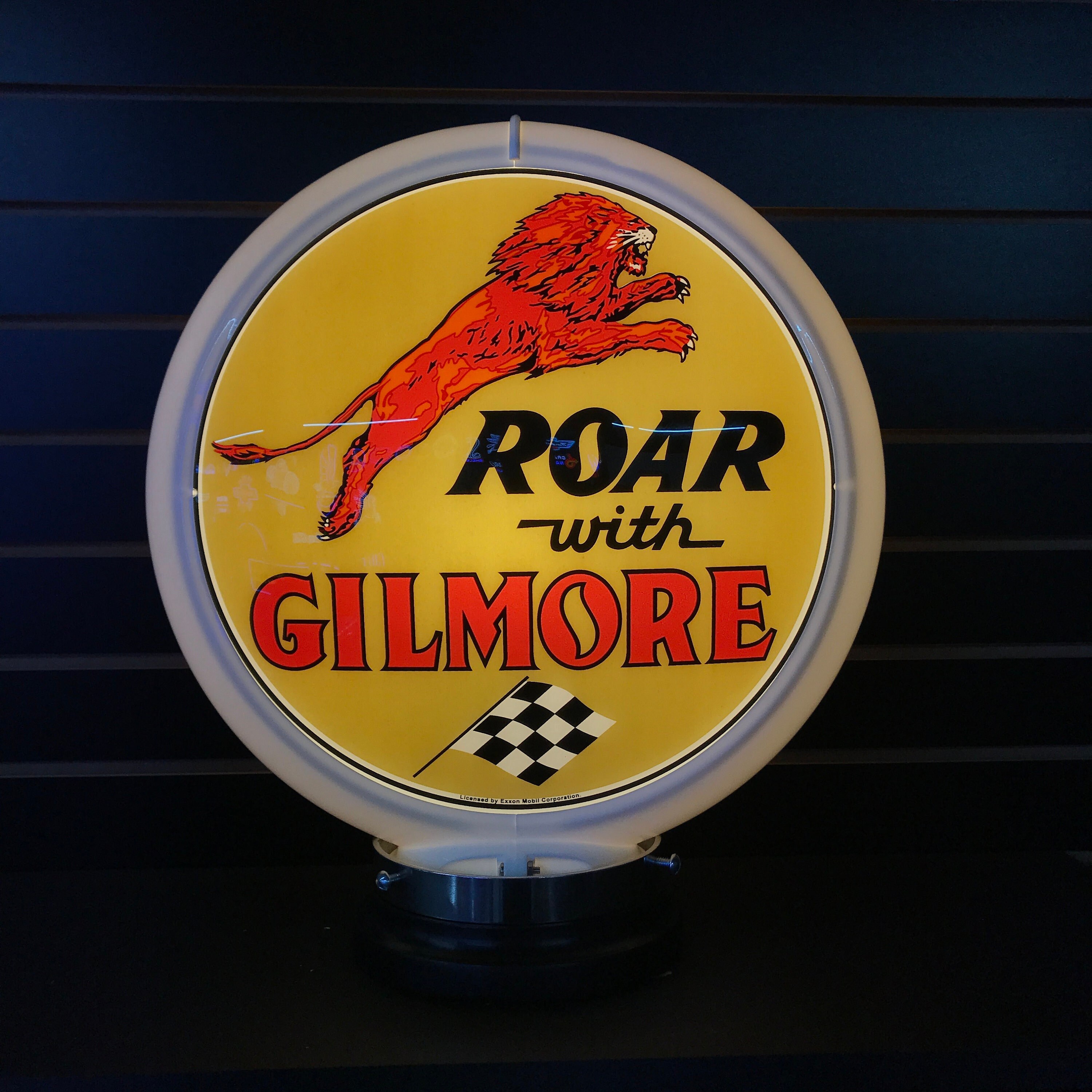 Roar With Gilmore Gas Pump Globe WITH OR WITHOUT Light Base - Etsy